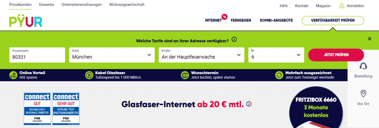 Erfahrungen mit Pyur Internet in München - Kabelnetz Blog